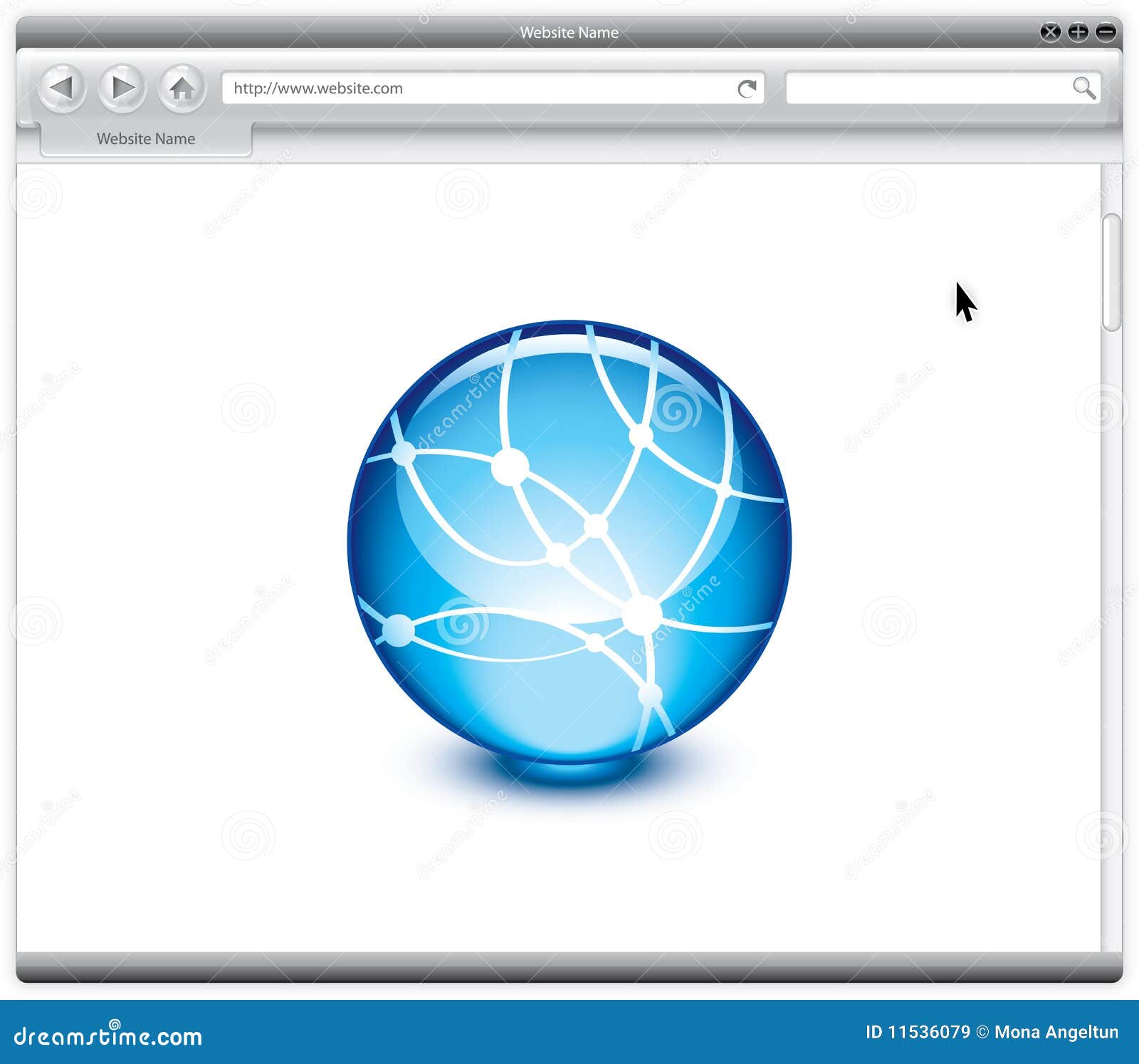 Web browser stock vector. Illustration of computer, cyberspace - 11536079