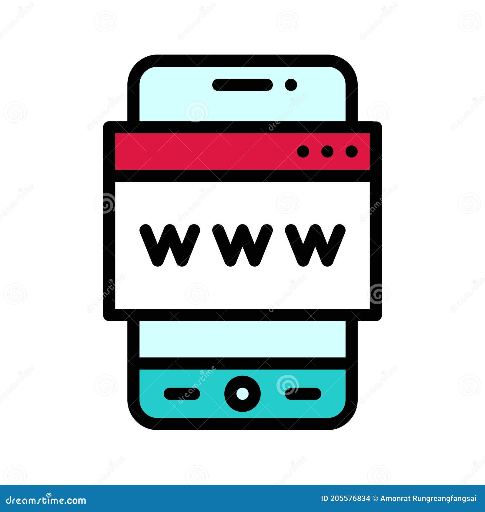 Web Browser App Icon, Mobile Application Vector Illustration Stock ...