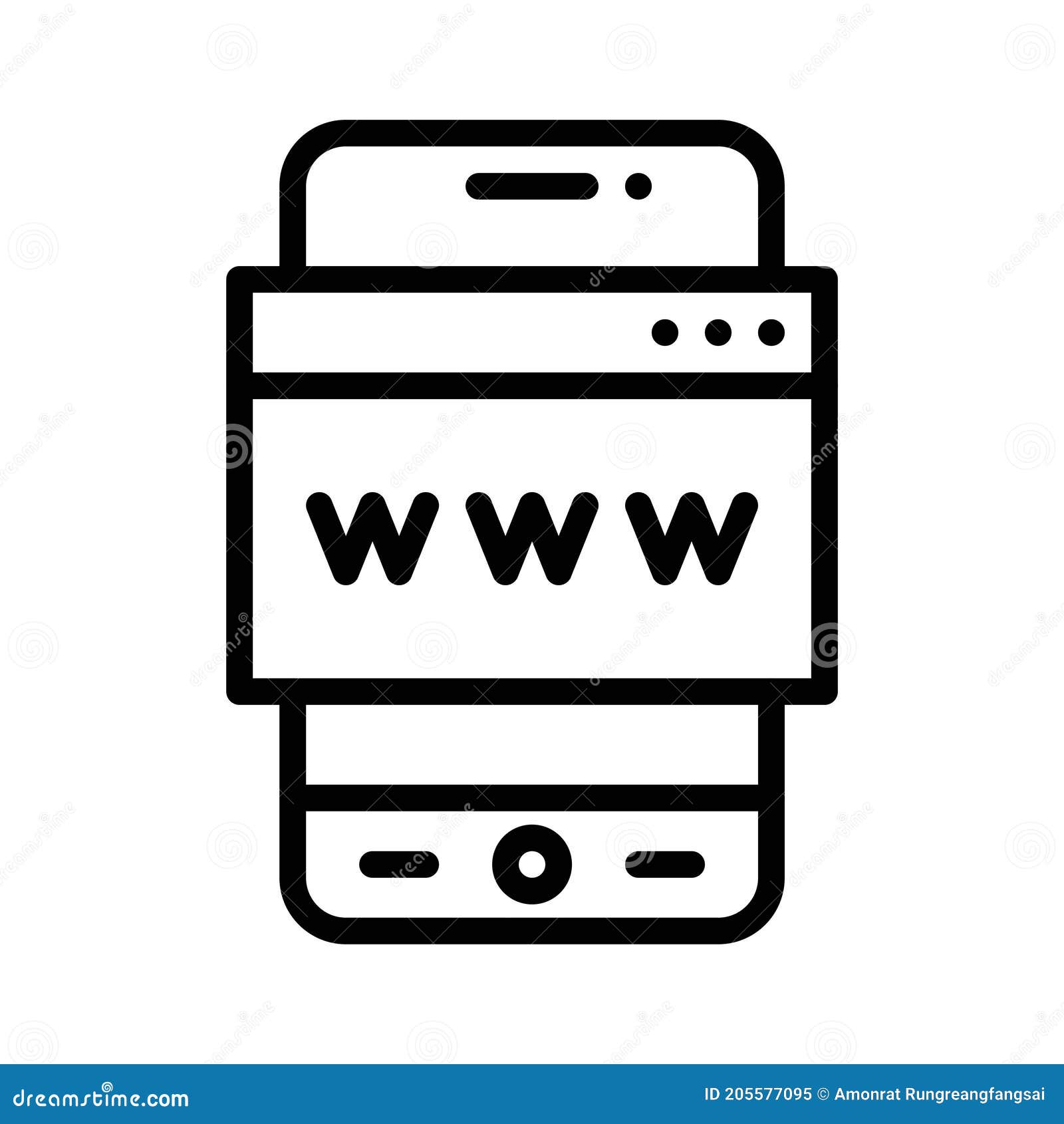 Web Browser App Icon, Mobile Application Vector Illustration Stock ...
