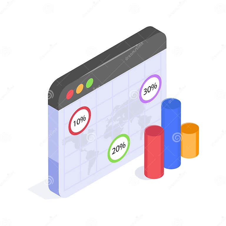 Web Browser Displaying a World Map with Performance Metrics and ...