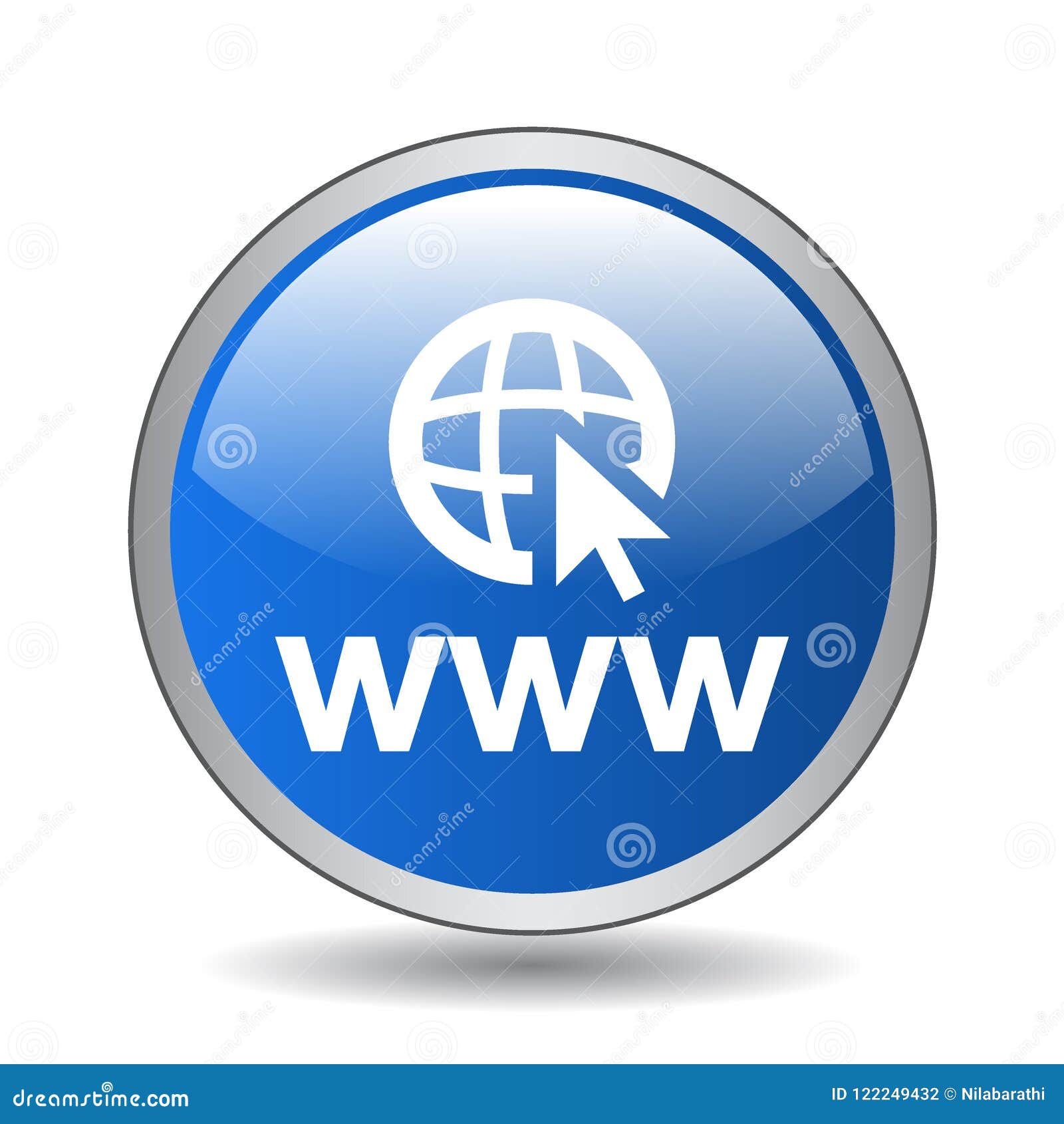 Web browser icon button stock vector. Illustration of connect - 122249432