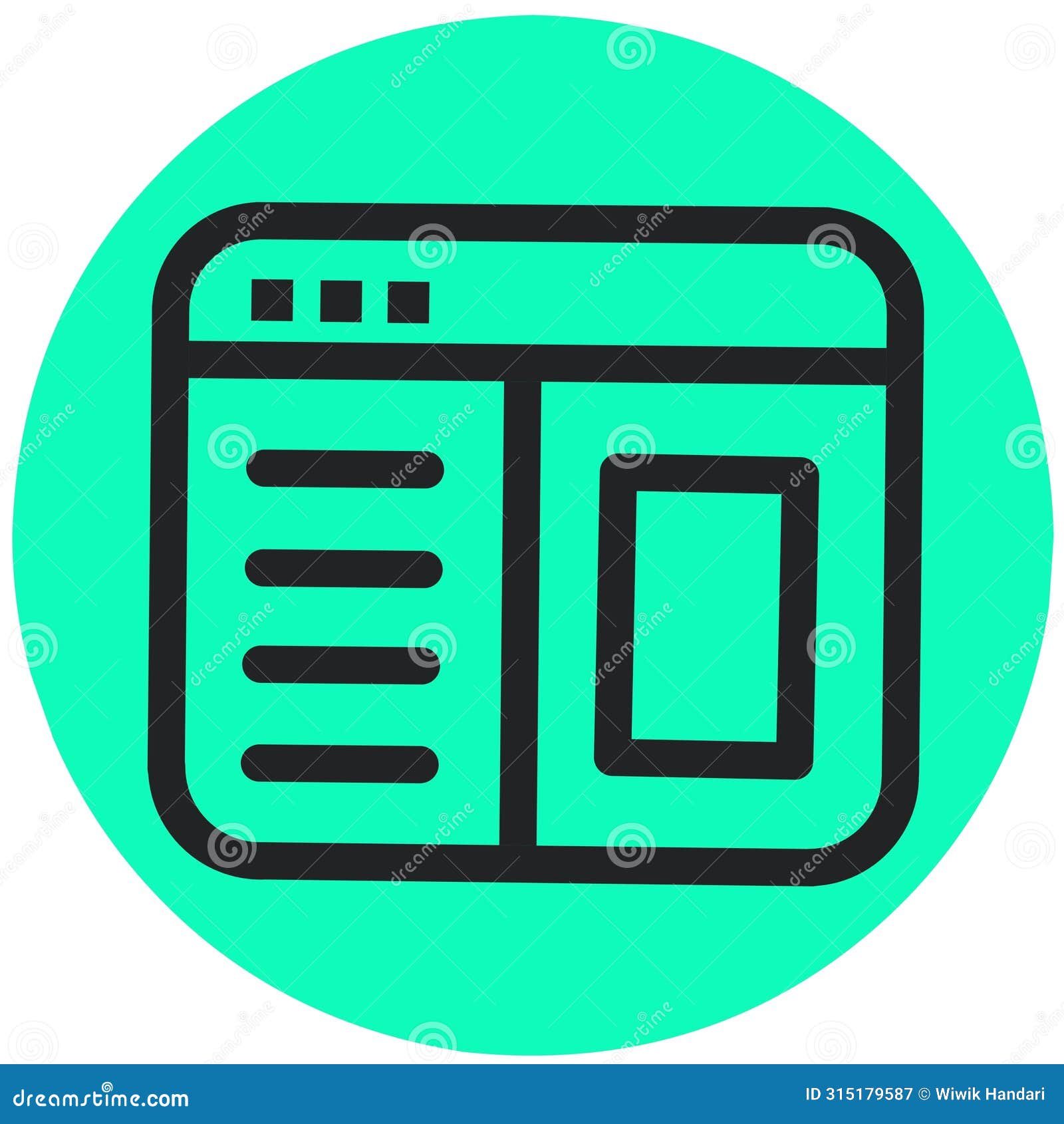 Wireframe Page Browser Web Icon Stock Vector - Illustration of shape ...