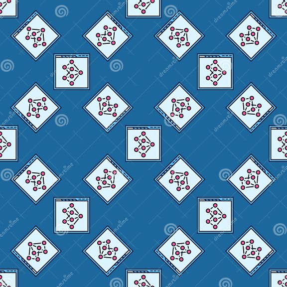 Web Browser with Neural Network Vector Colored Seamless Pattern Stock ...