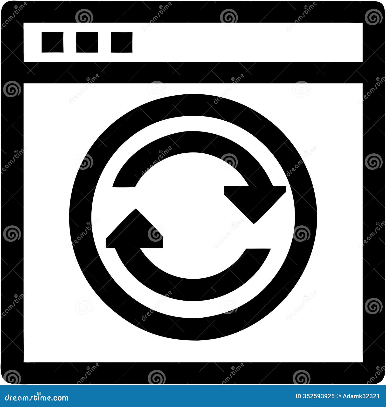 Web Browser Refresh Vector Graphic for User Interface Designs Stock ...