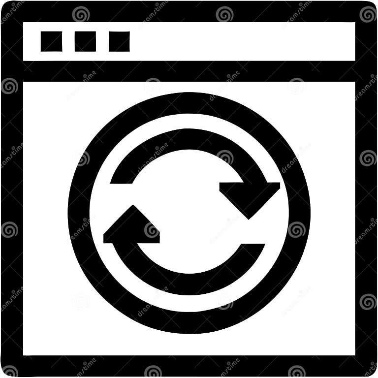Web Browser Refresh Vector Graphic for User Interface Designs Stock ...