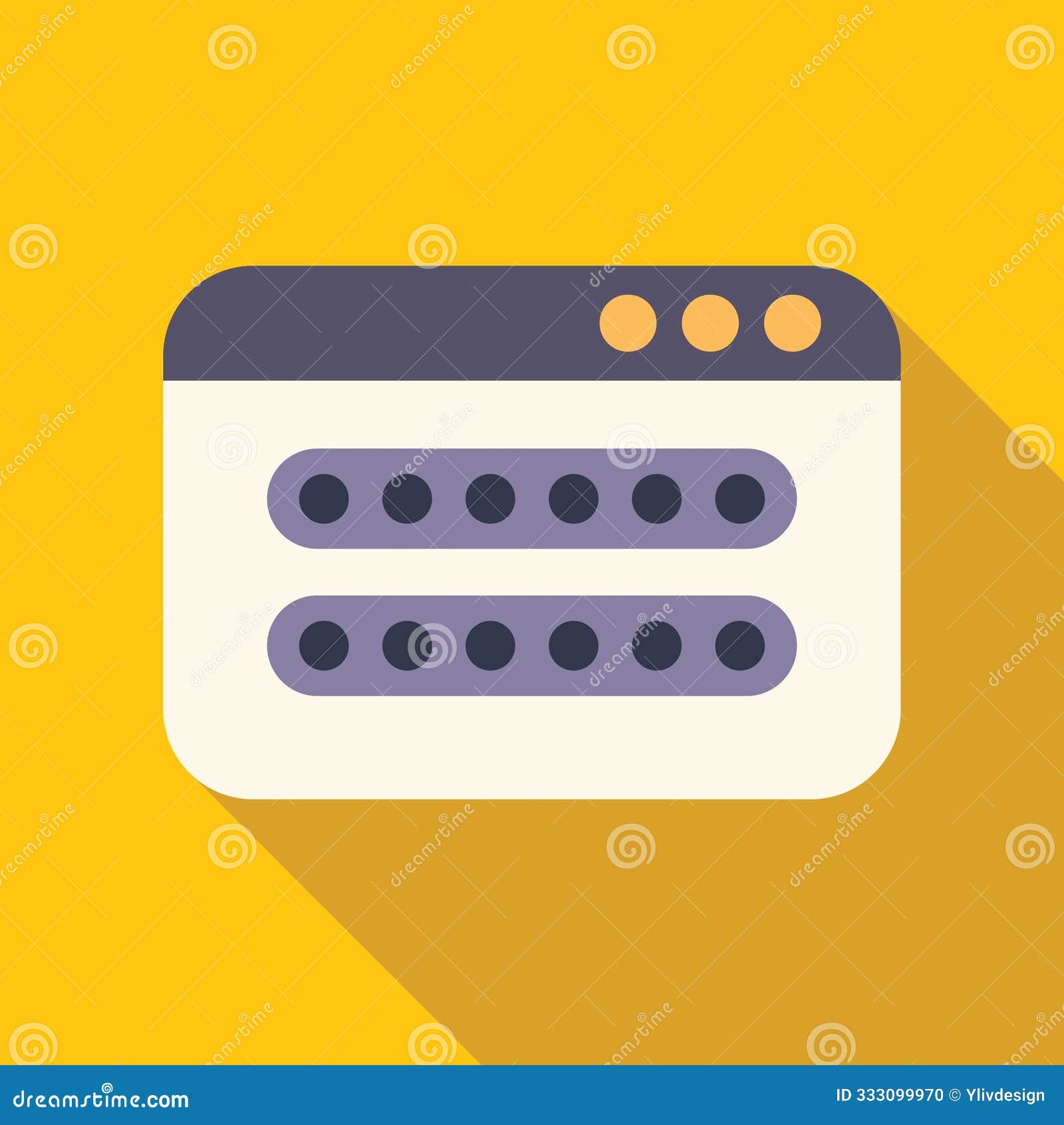 Web Browser Showing Password Protection with Hidden Password Dots Stock ...