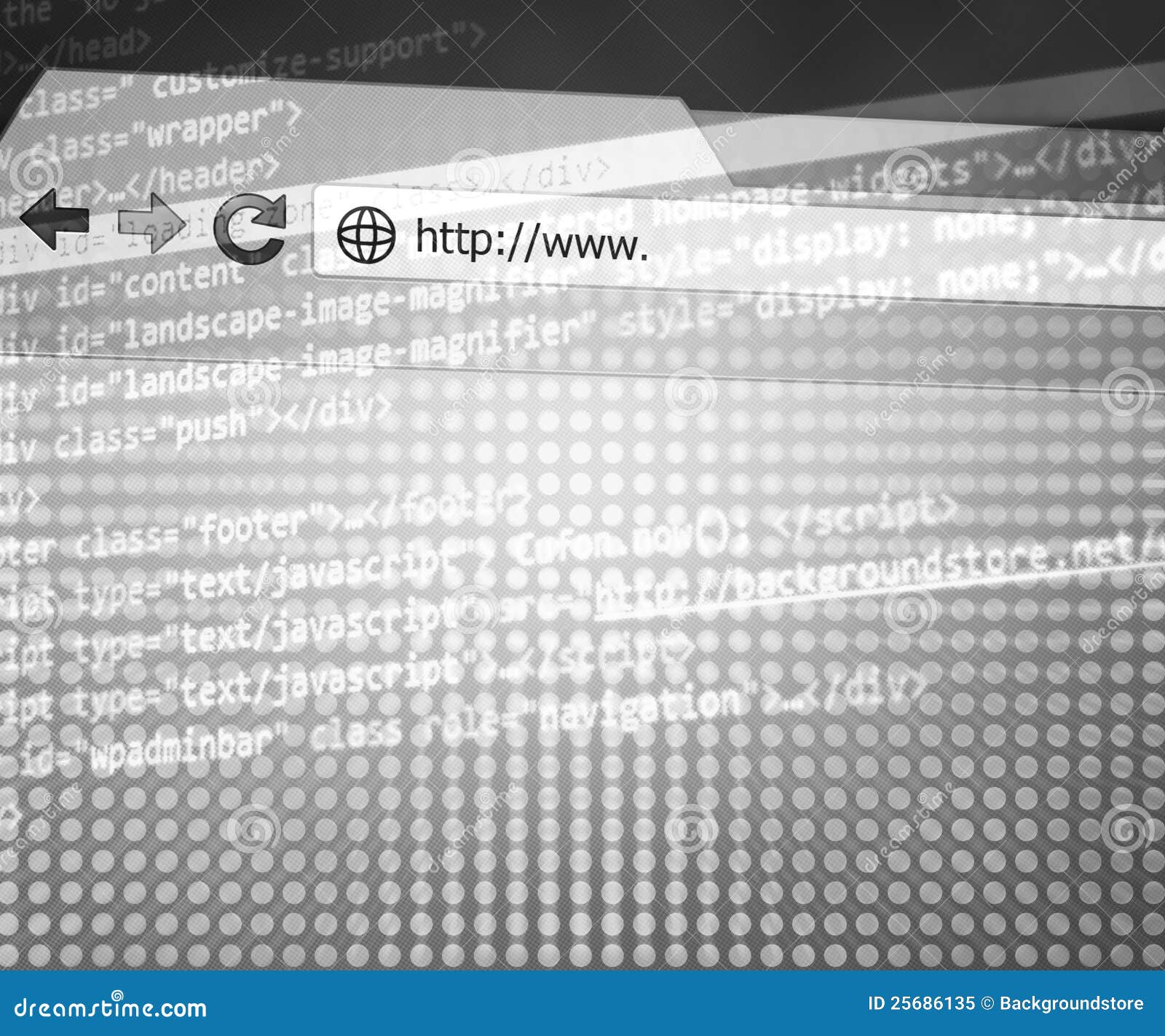 Web Browser Technology Concept Background Stock Illustration ...