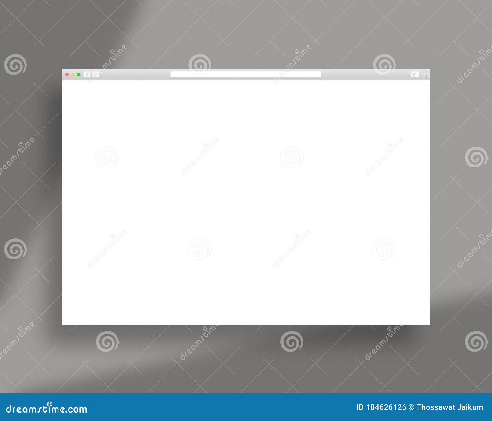 Web Browser Template. Empty Web Page Mockup Stock Illustration ...
