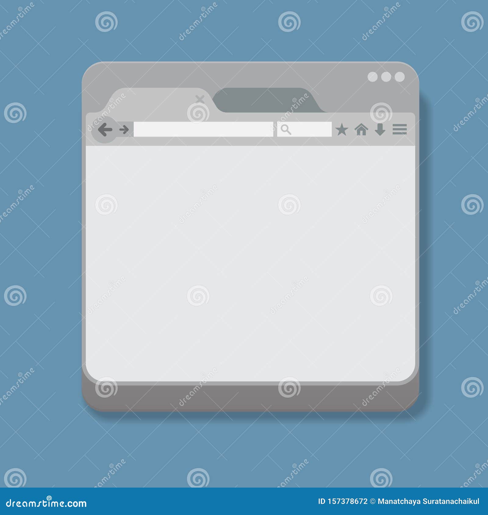 Web browser vector icon. stock vector. Illustration of interface ...