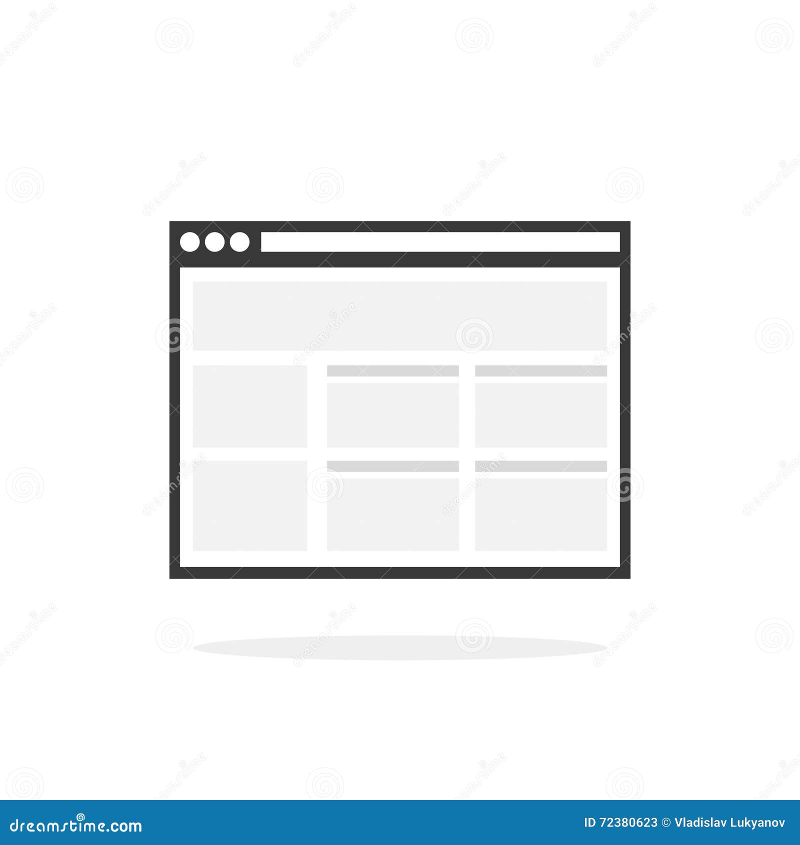 Web Browser Vector Icon Black Color Stock Vector - Illustration of ...