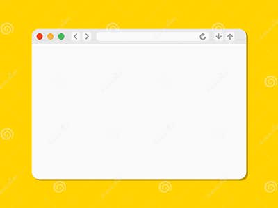 Web Browser Window. Computer or Internet Frame Template Design of Flat ...