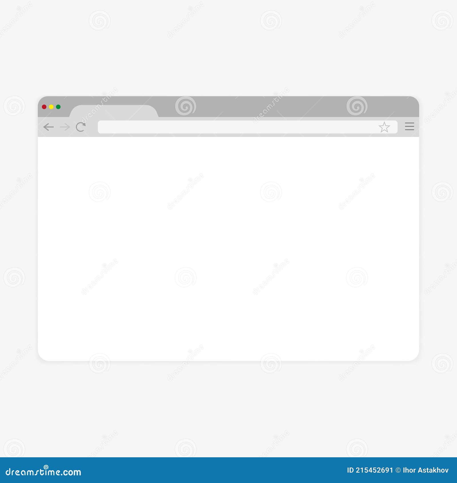Web Browser Window Icon. Web Browser With Shadow . Vector Illustaration ...
