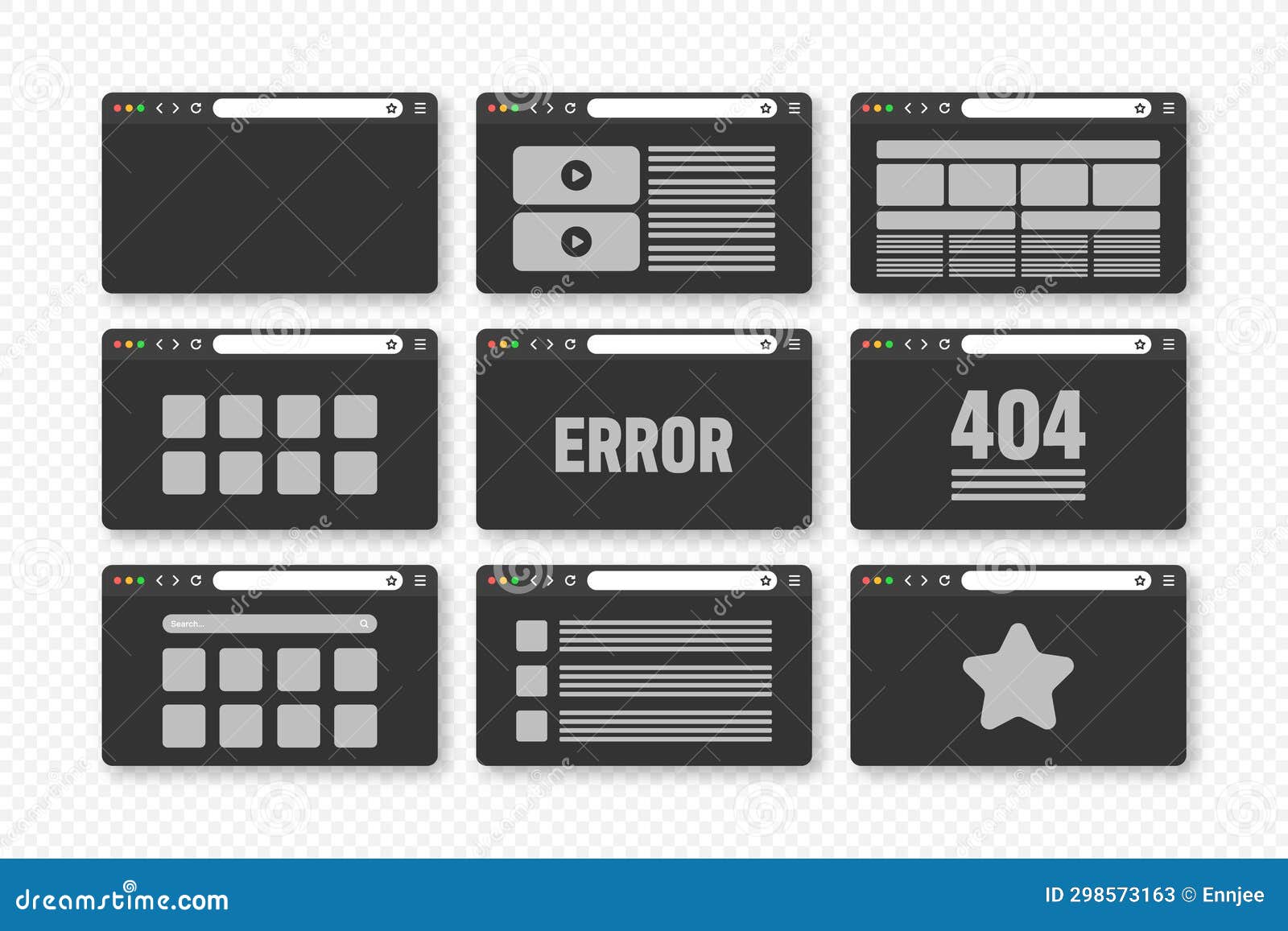 Toolbar And Website Icons Vector Illustration | CartoonDealer.com #31980030