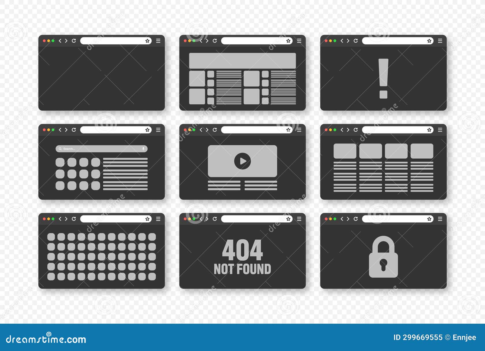 Toolbar And Website Icons Vector Illustration | CartoonDealer.com #31980030