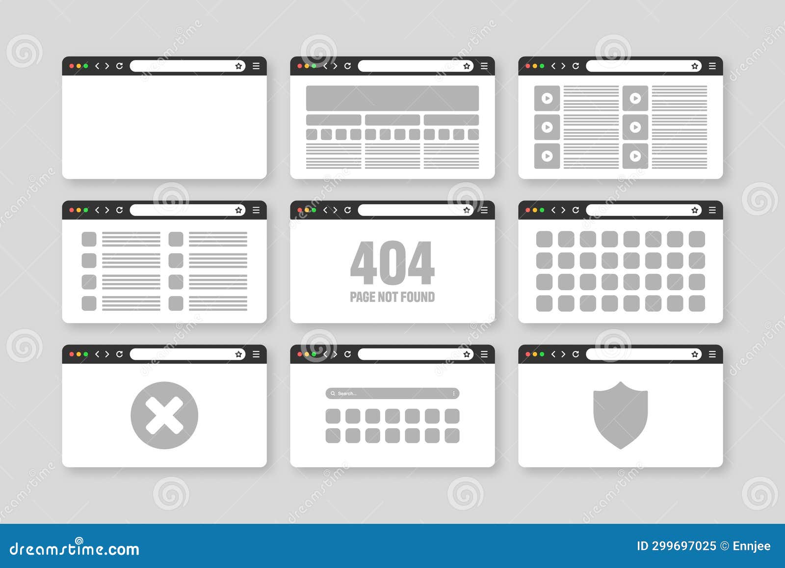 Toolbar And Website Icons Vector Illustration | CartoonDealer.com #31980030