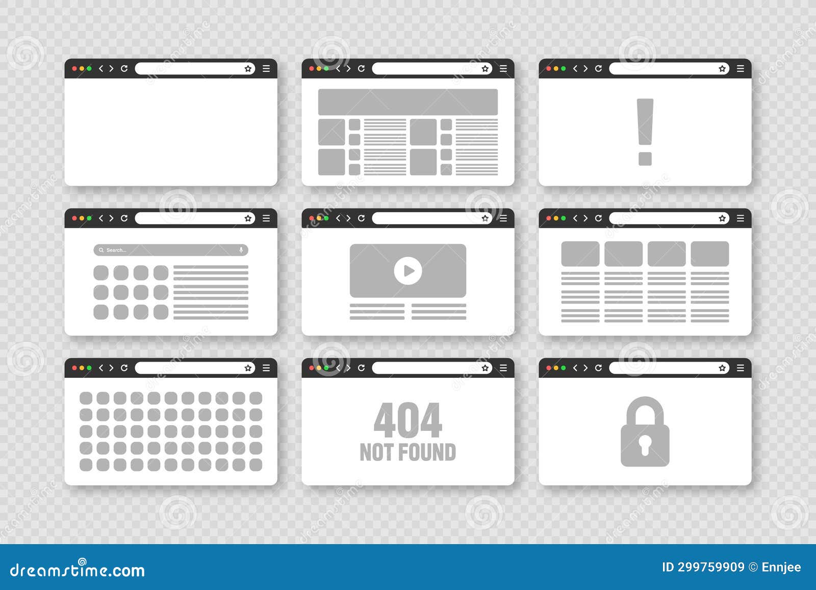 Toolbar And Website Icons Vector Illustration | CartoonDealer.com #31980030