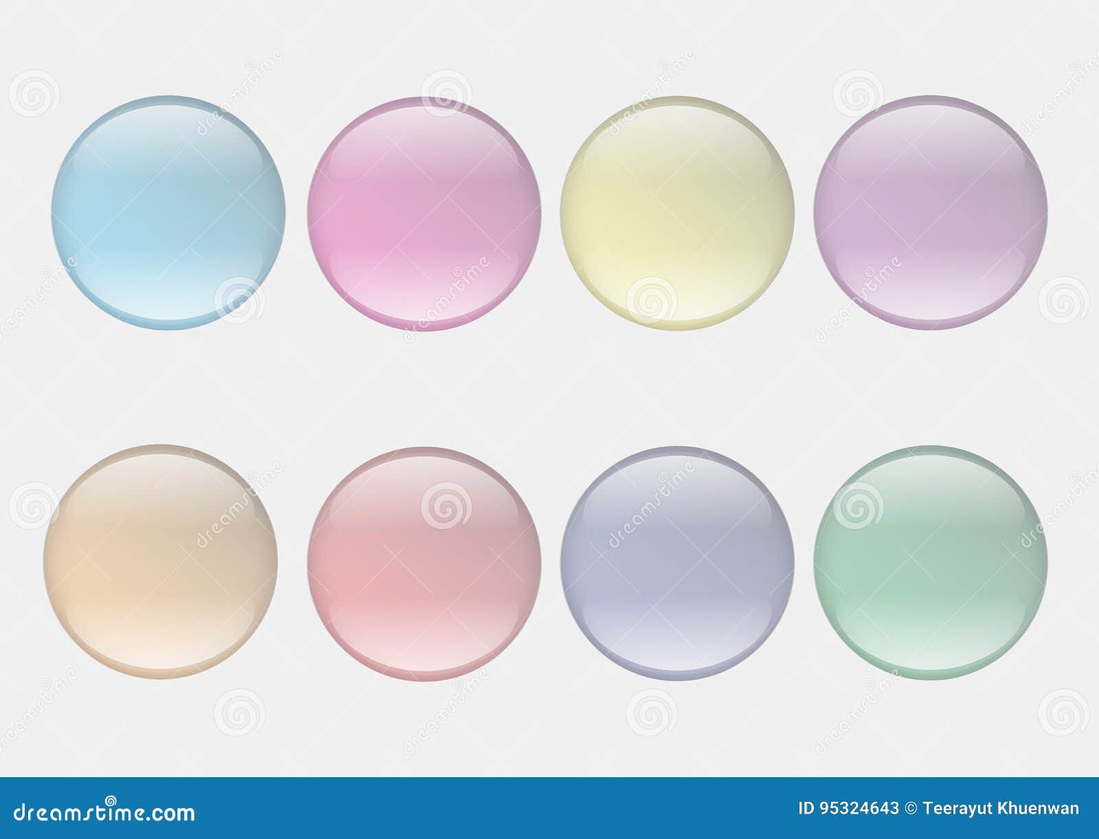 Web Bubble Icons Illstration Stock Vector - Illustration of colorful ...