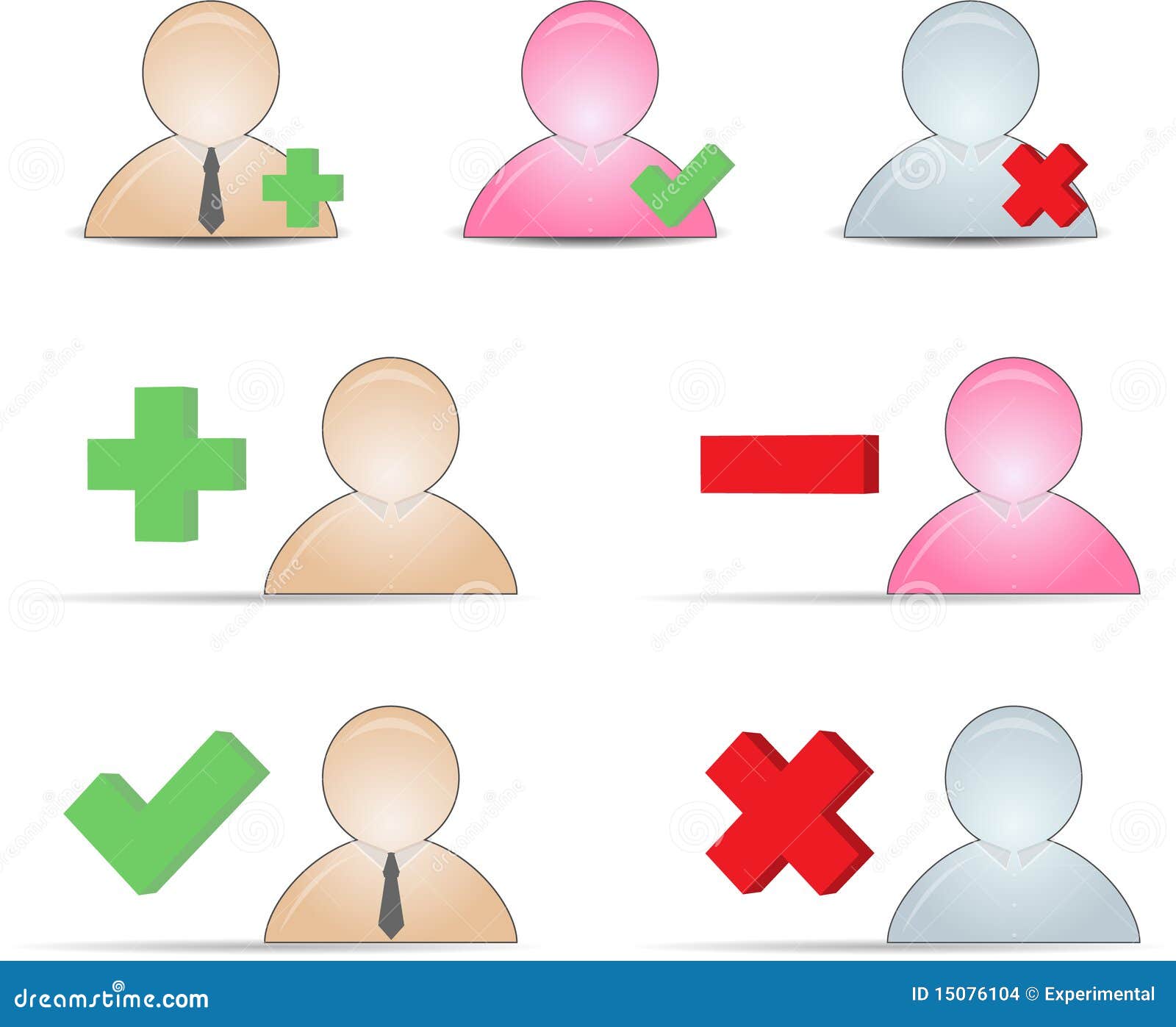 Web Buddy Icons with 3d Objects Stock Vector - Illustration of ...