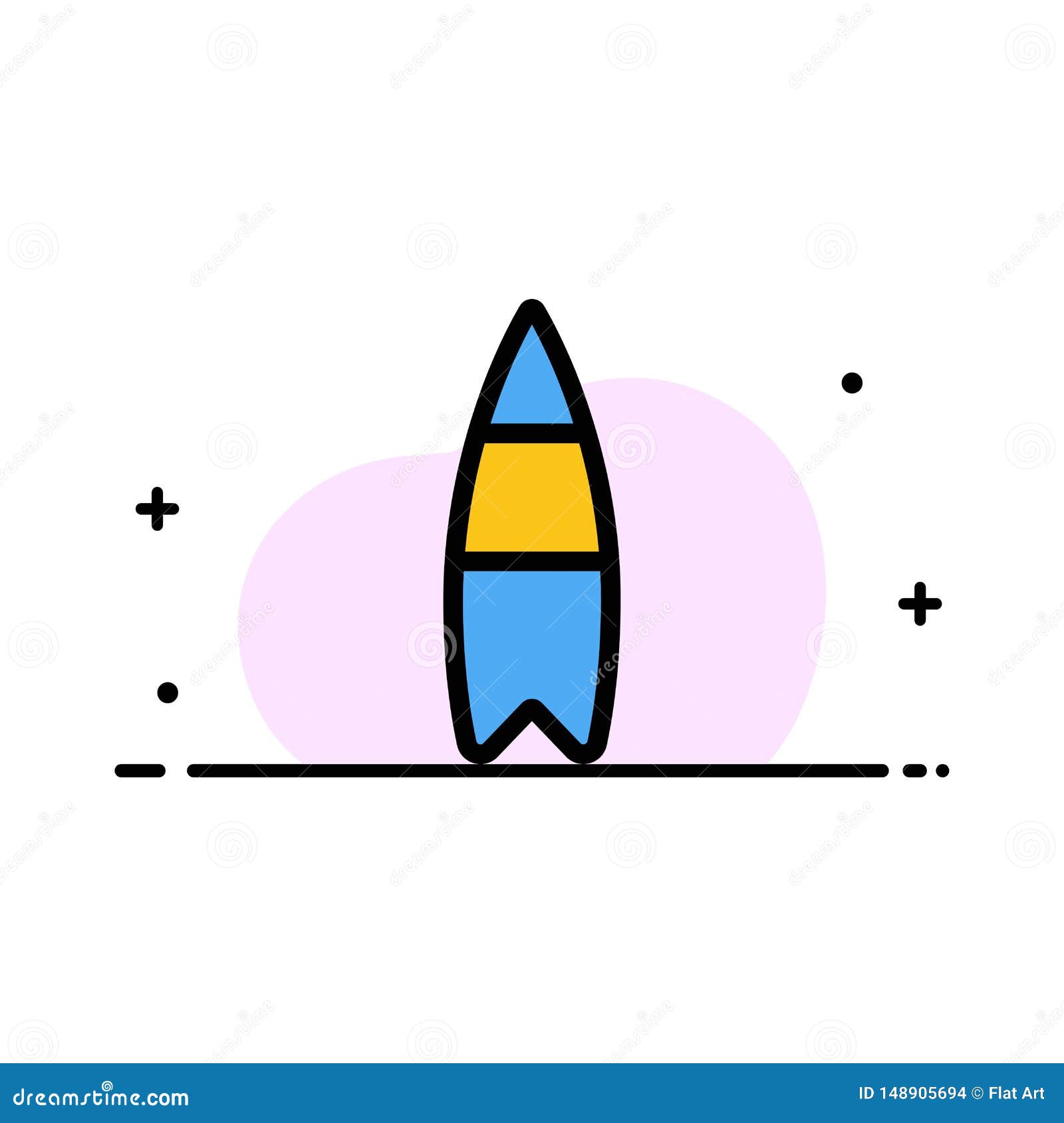 Web Business Flat Line Filled Icon Vector Banner Template Stock Vector ...