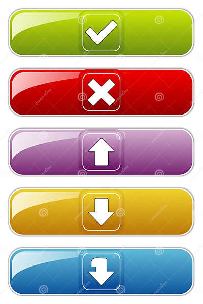 Web Button stock vector. Illustration of control, collection - 19554727