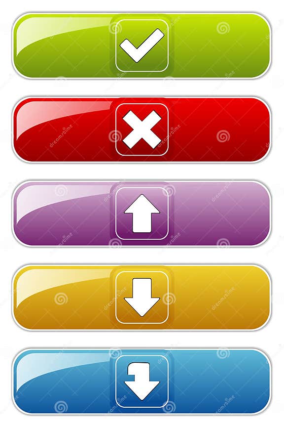 Web Button stock vector. Illustration of control, collection - 19554727