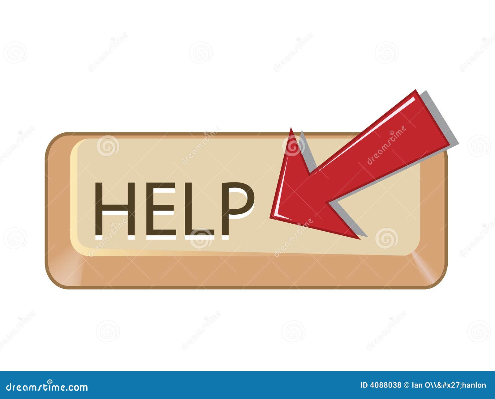 Web button stock vector. Illustration of buttons, help - 4088038