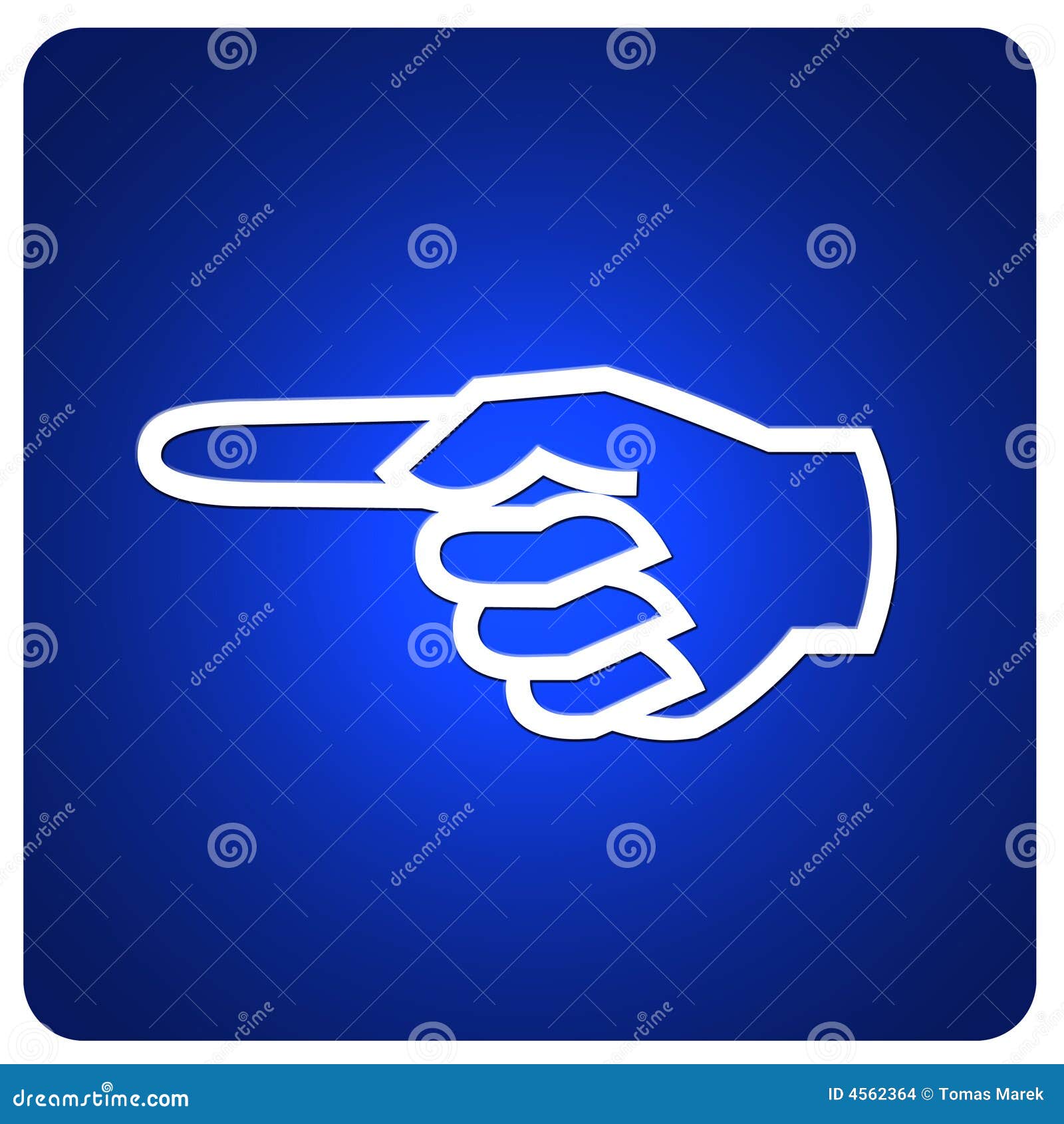 Web Button with Back Symbol Stock Illustration - Illustration of hand ...