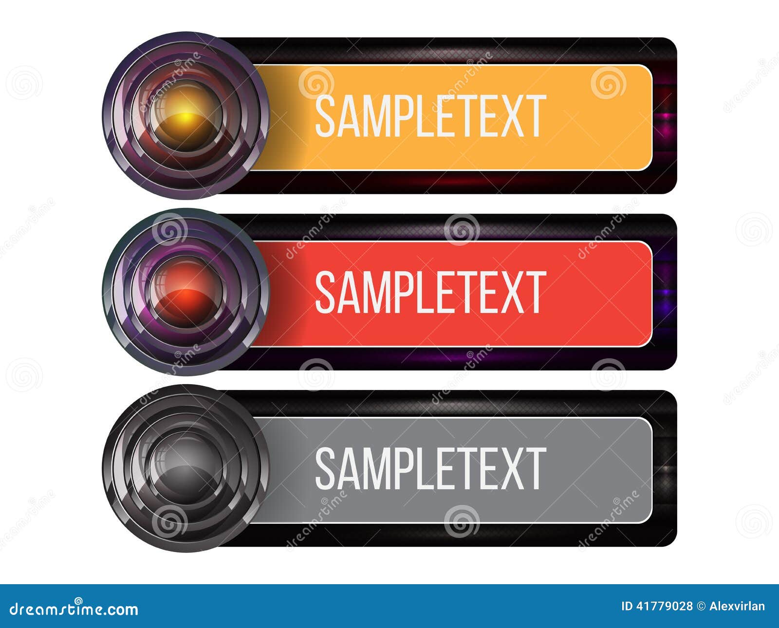 Web button banner set stock vector. Illustration of glossy - 41779028