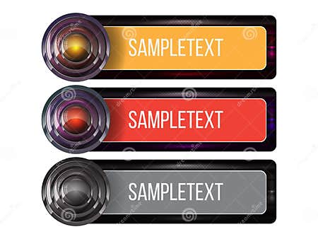 Web button banner set stock vector. Illustration of glossy - 41779028