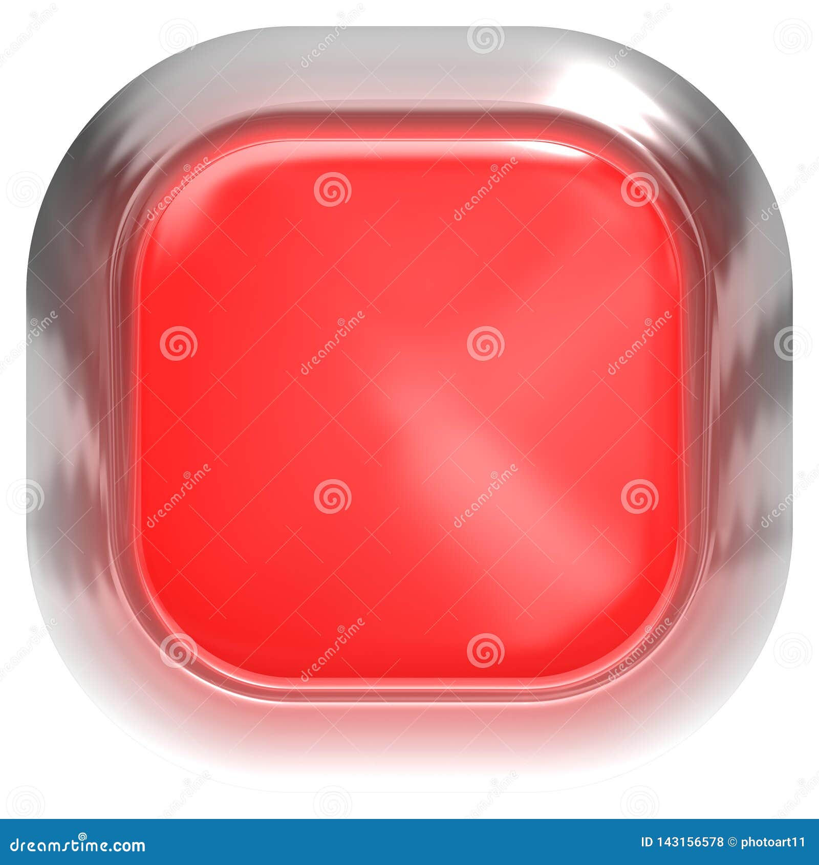 Web Button 3d - Red Glossy Realistic with Metal Frame, Easy To Expand ...