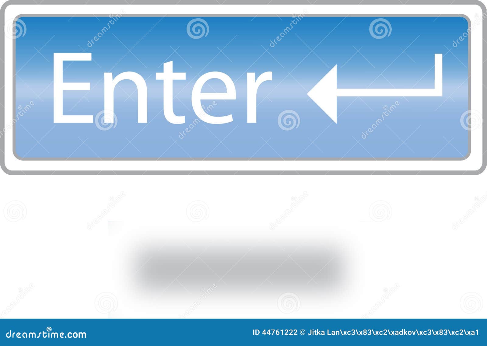 Web button with enter icon stock vector. Illustration of communicate ...