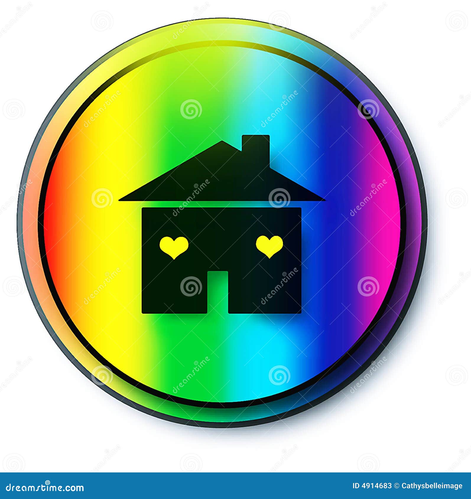 Web button house stock illustration. Illustration of symbol - 4914683