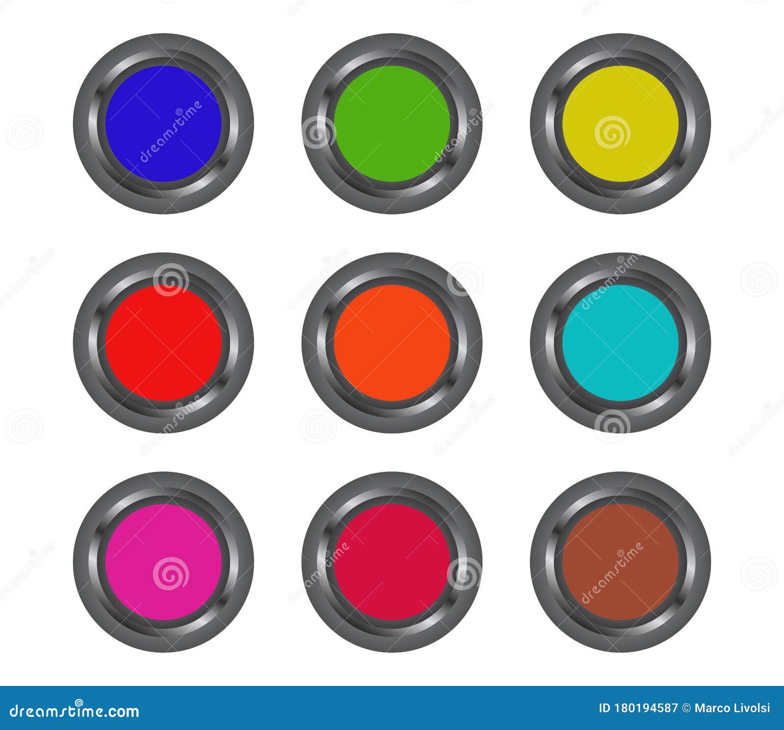 Web Button Icon Illustrated in Vector on White Background Stock ...