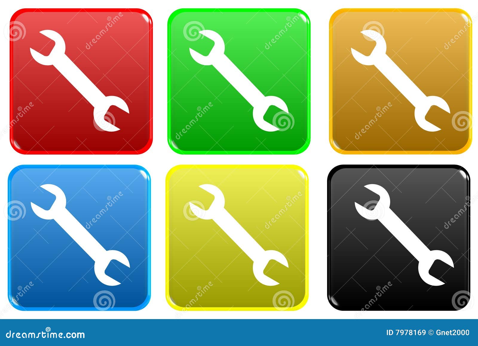 Web button - mechanic stock illustration. Illustration of hammer - 7978169