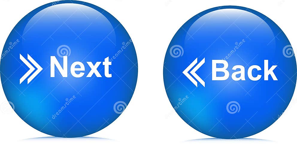 Web Button Next Back with Crystals Vector Image Stock Vector ...