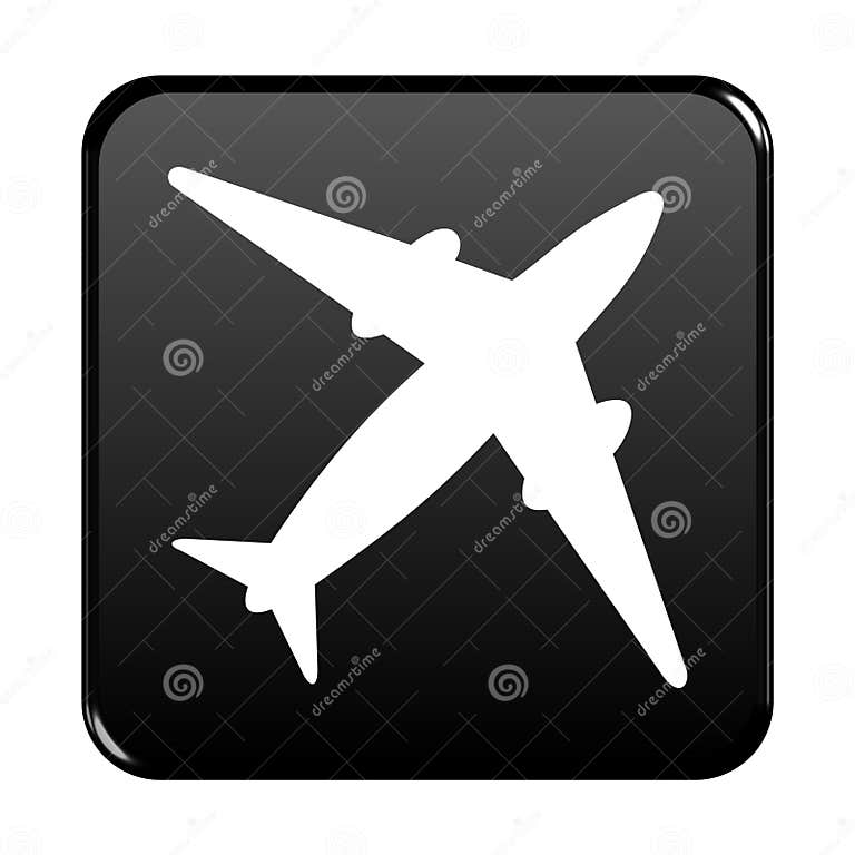 Web button - plane stock illustration. Illustration of background - 4385771
