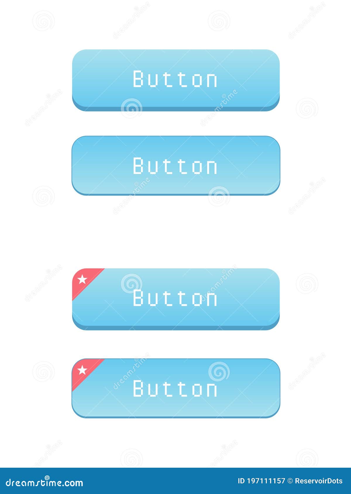 Web Button Vector stock vector. Illustration of internet - 197111157