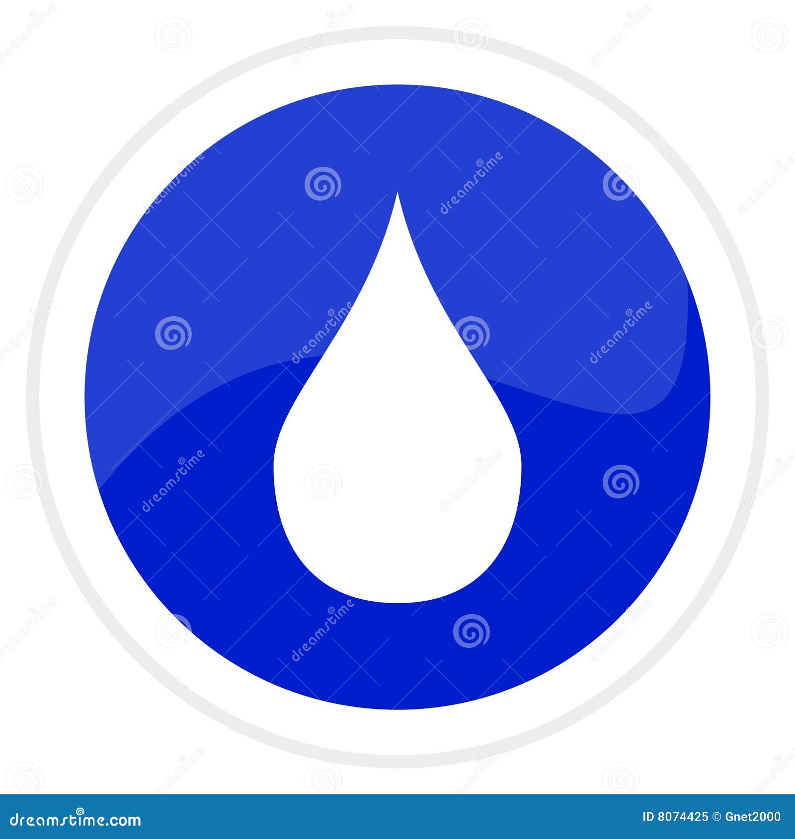 Web button - water drop stock vector. Illustration of ripple - 8074425