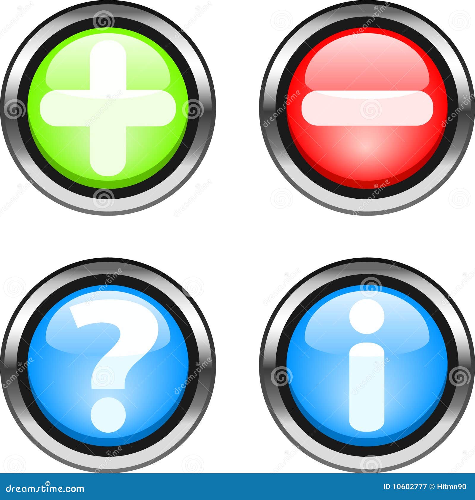 Web buttons stock illustration. Illustration of glossy - 10602777