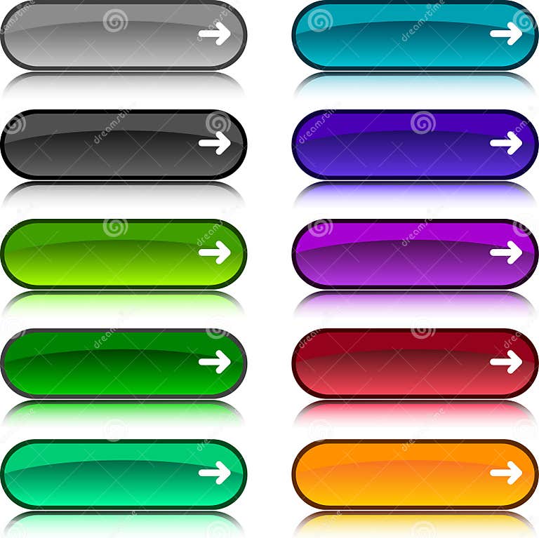 Web buttons. stock vector. Illustration of empty, simplicity - 11230935