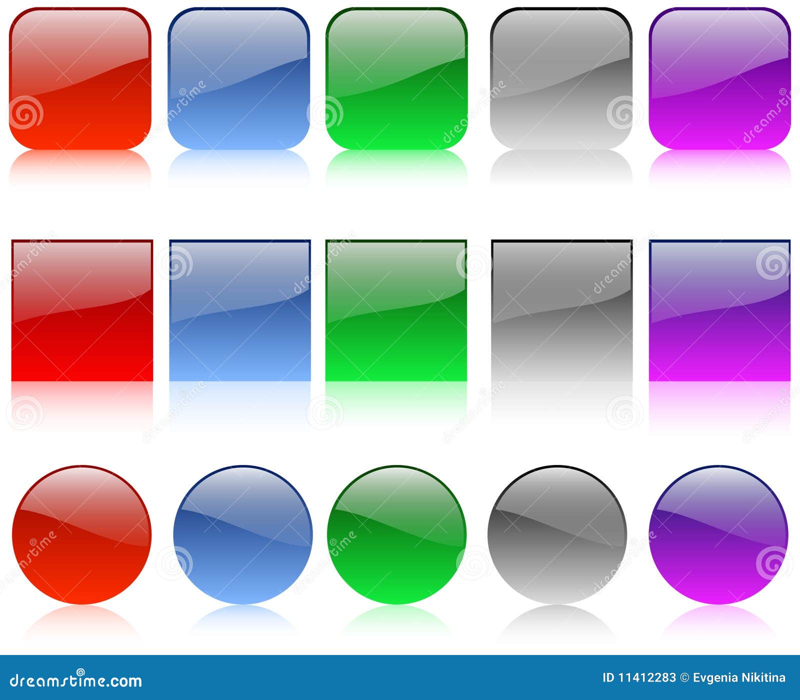 Web buttons stock vector. Illustration of decoration - 11412283