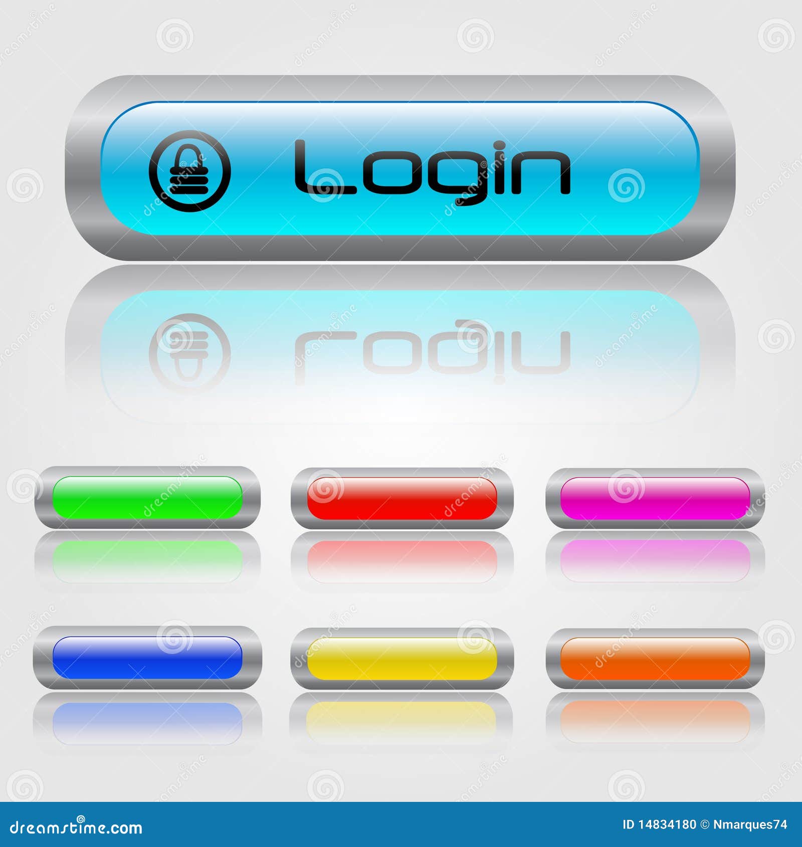 Web Buttons stock vector. Illustration of element, push - 14834180