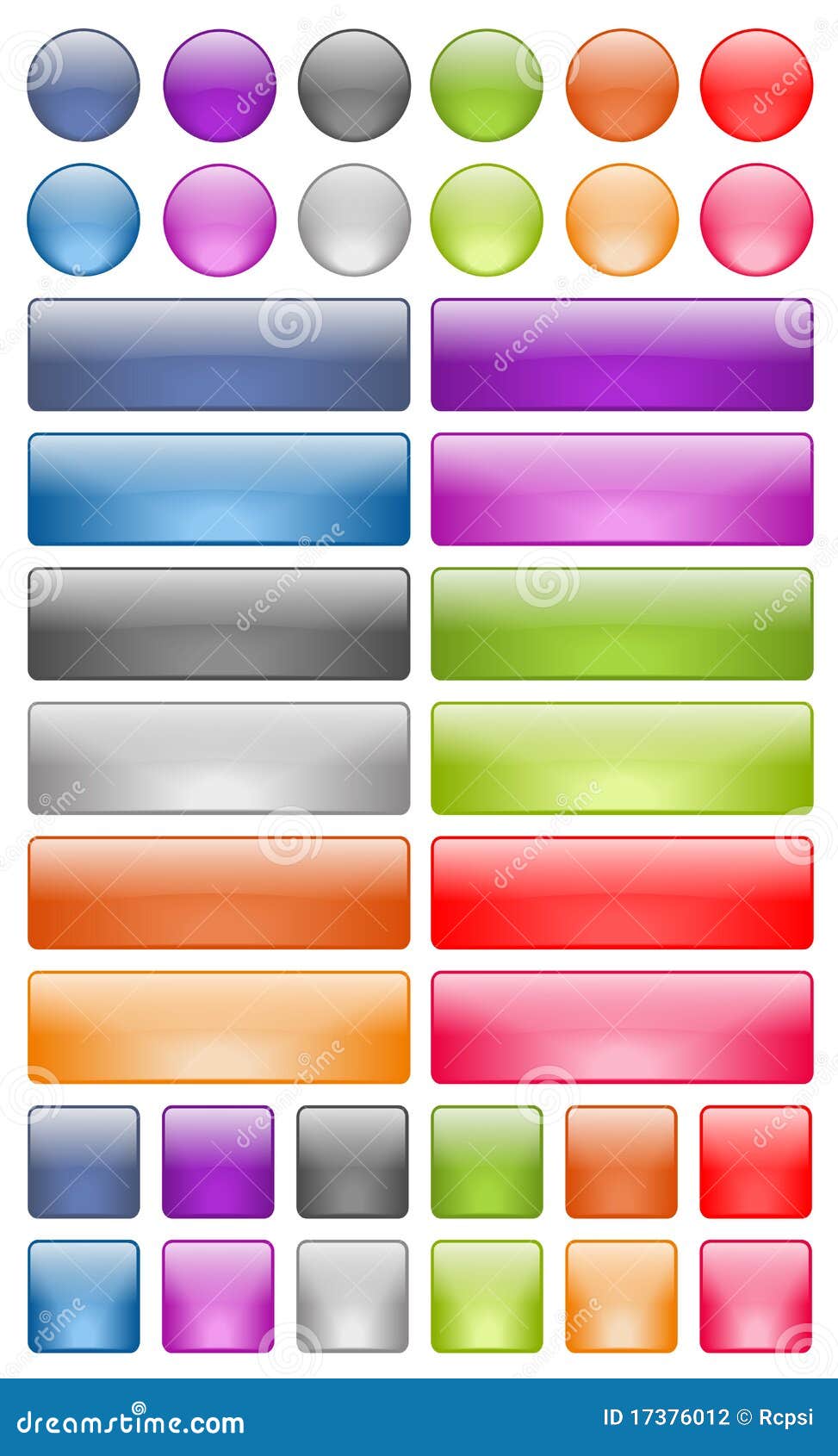 Web Buttons stock vector. Illustration of gloss, internet - 17376012