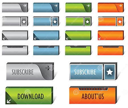 Web buttons stock vector. Illustration of favorite, text - 19990921