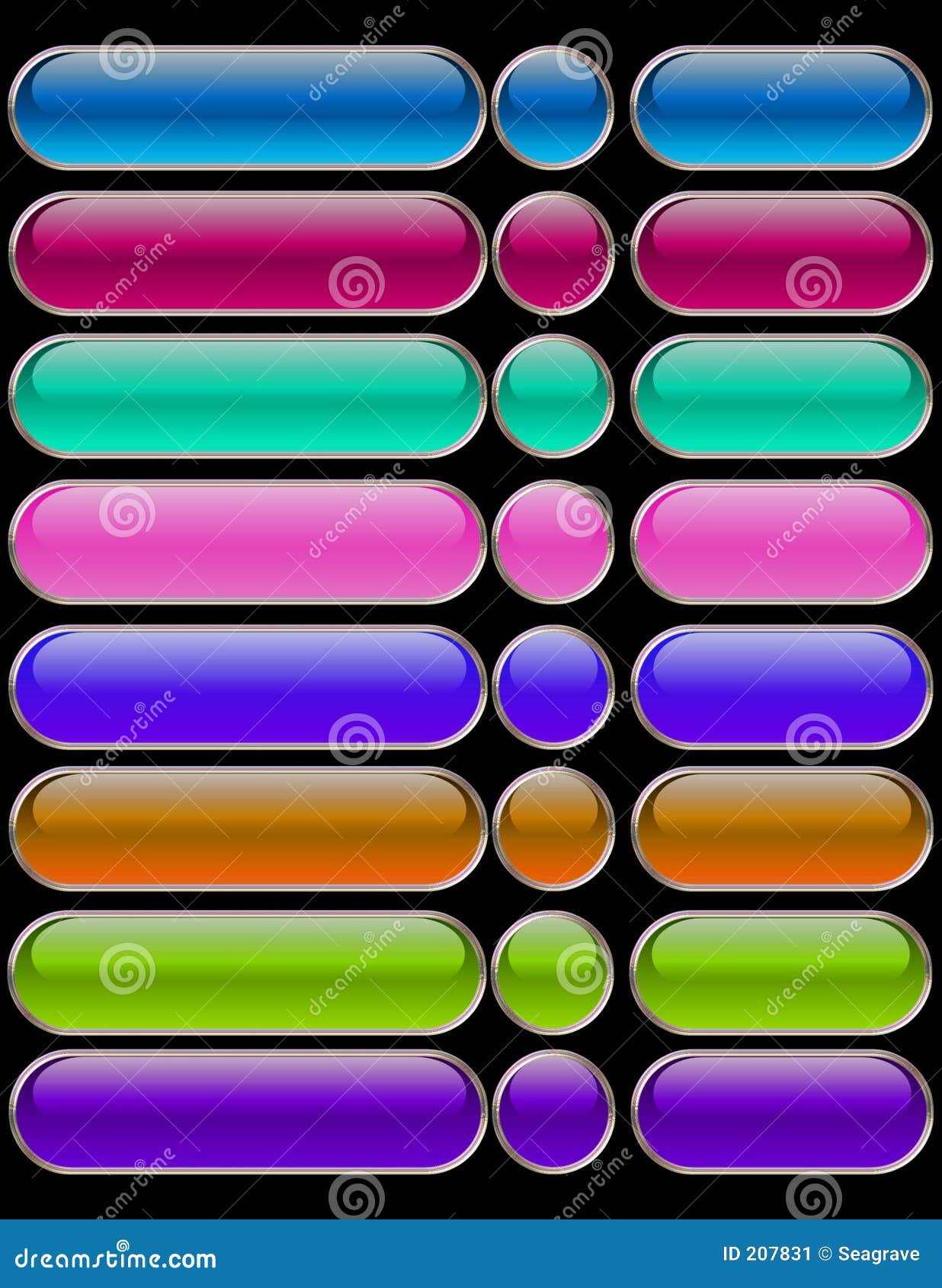 Web buttons stock illustration. Illustration of internet - 207831