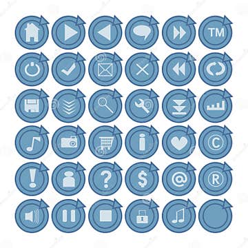 Web buttons stock illustration. Illustration of mark, cart - 273825