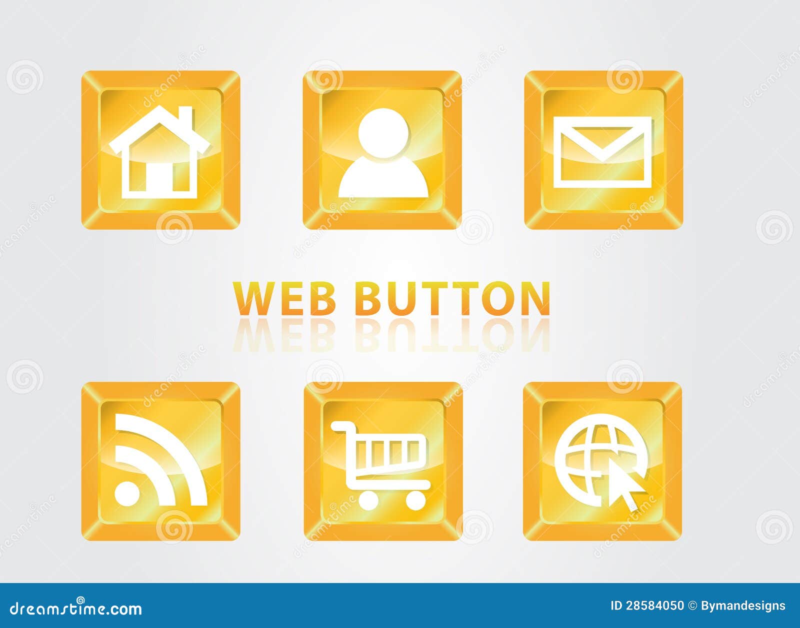 Web buttons stock vector. Illustration of service, keyboard - 28584050