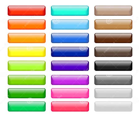 Web buttons stock vector. Illustration of glossy, glowing - 29394628