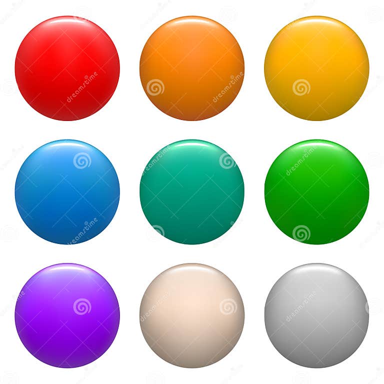 Web buttons stock vector. Illustration of round, button - 3916930