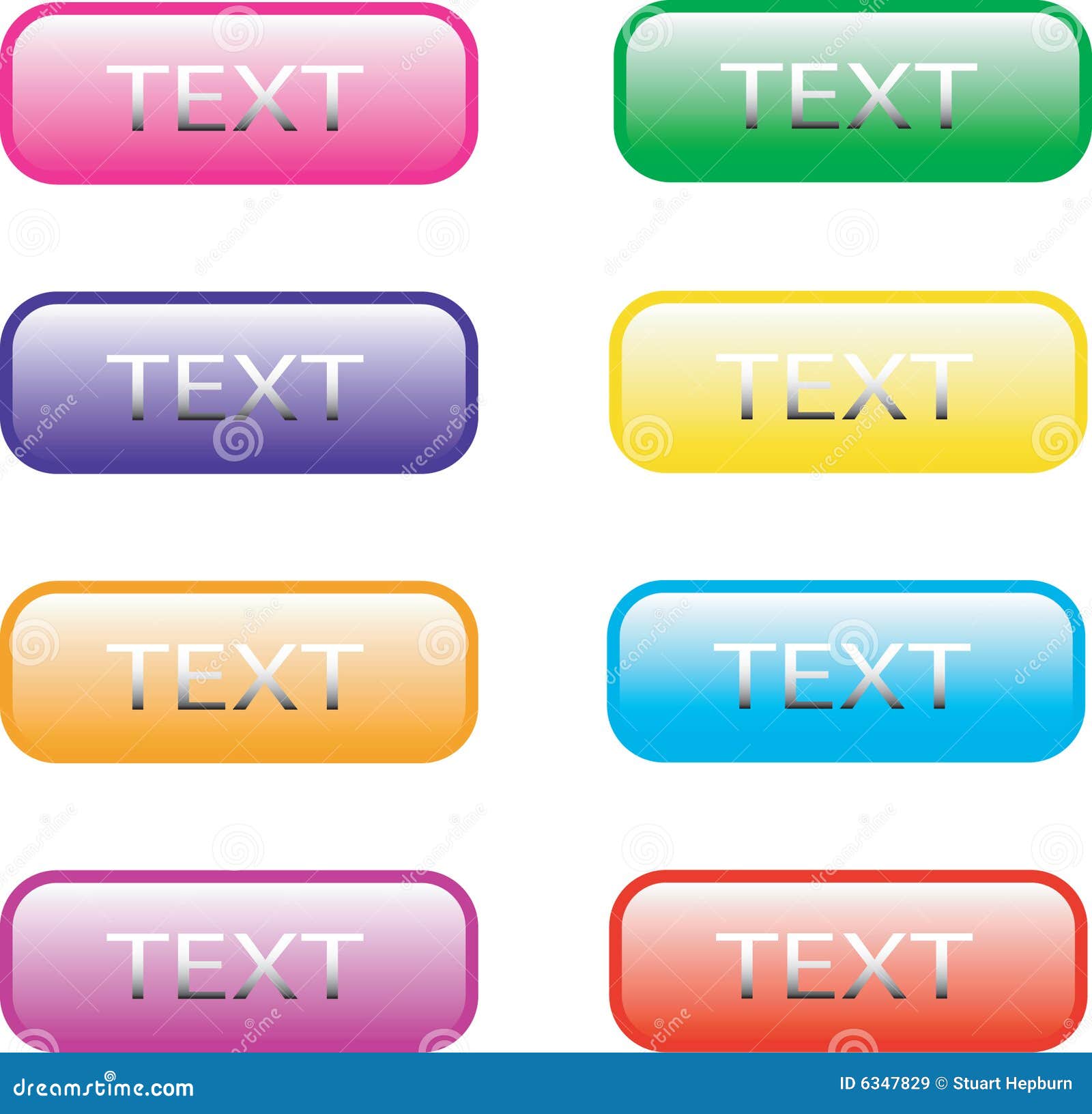 Web buttons stock vector. Illustration of text, data, button - 6347829